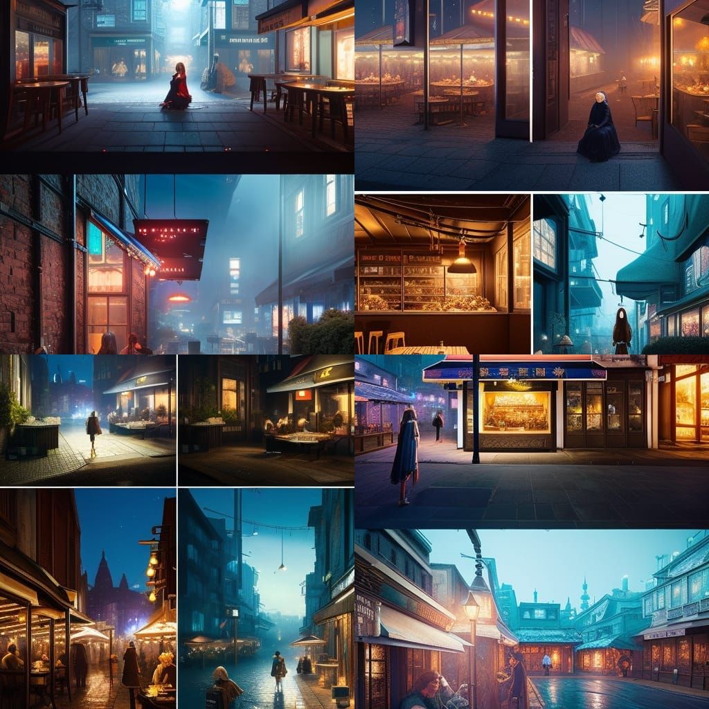 Night café - AI Generated Artwork - NightCafe Creator