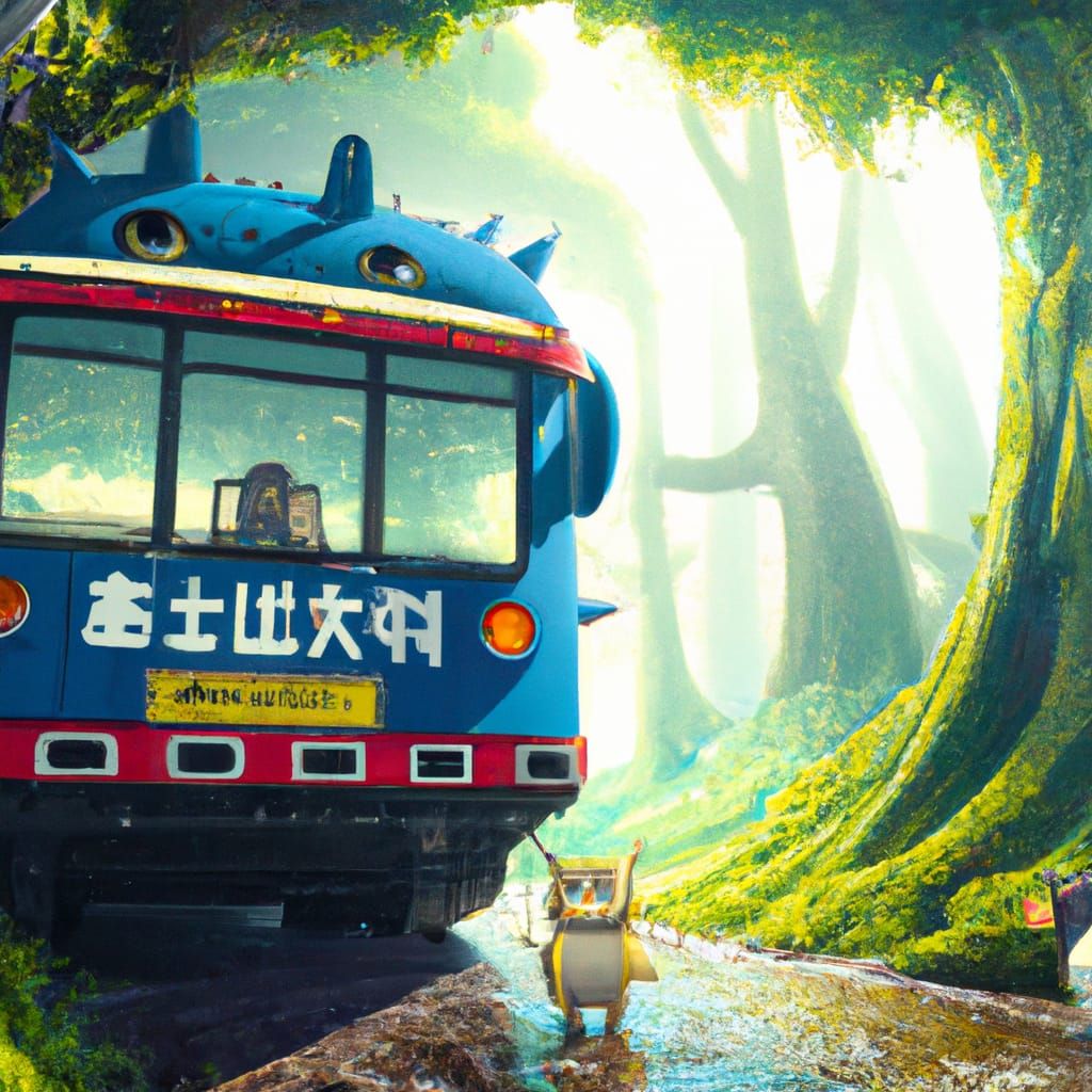 Cat Monster Bus : r/nightcafe