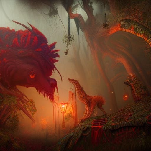 cryptid circus - AI Generated Artwork - NightCafe Creator