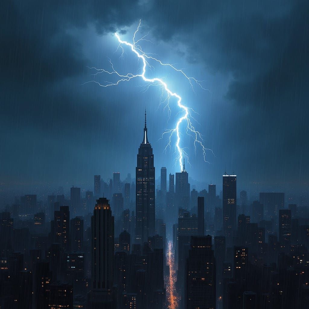 tormenta electrica, para mi espeluznante