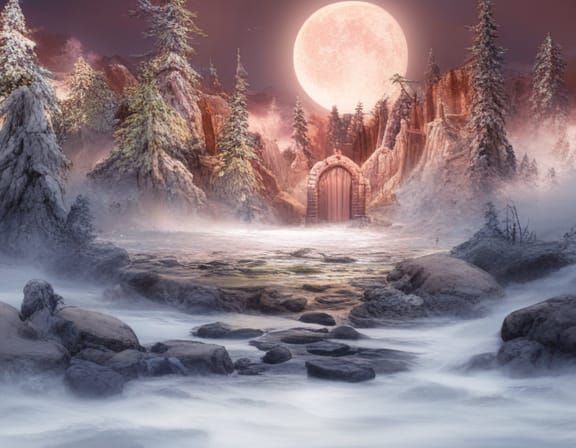 Enchanted moon forest - AI Generated Artwork - NightCafe Creator