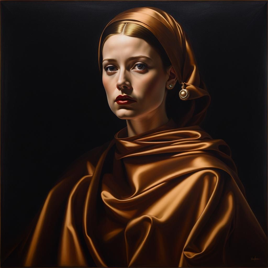 Lady in copper - AI Generated Artwork - NightCafe Creator