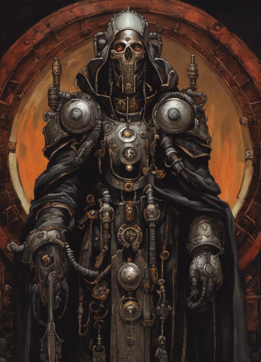 Portrait of Adeptus Mechanicus (if you squint) - AI Generated Artwork ...