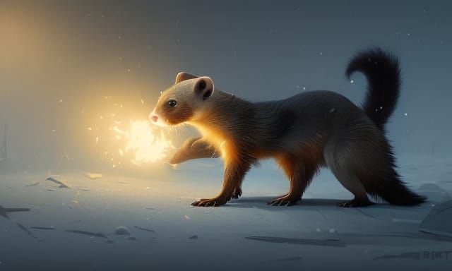 Ferret Magic - AI Generated Artwork - NightCafe Creator