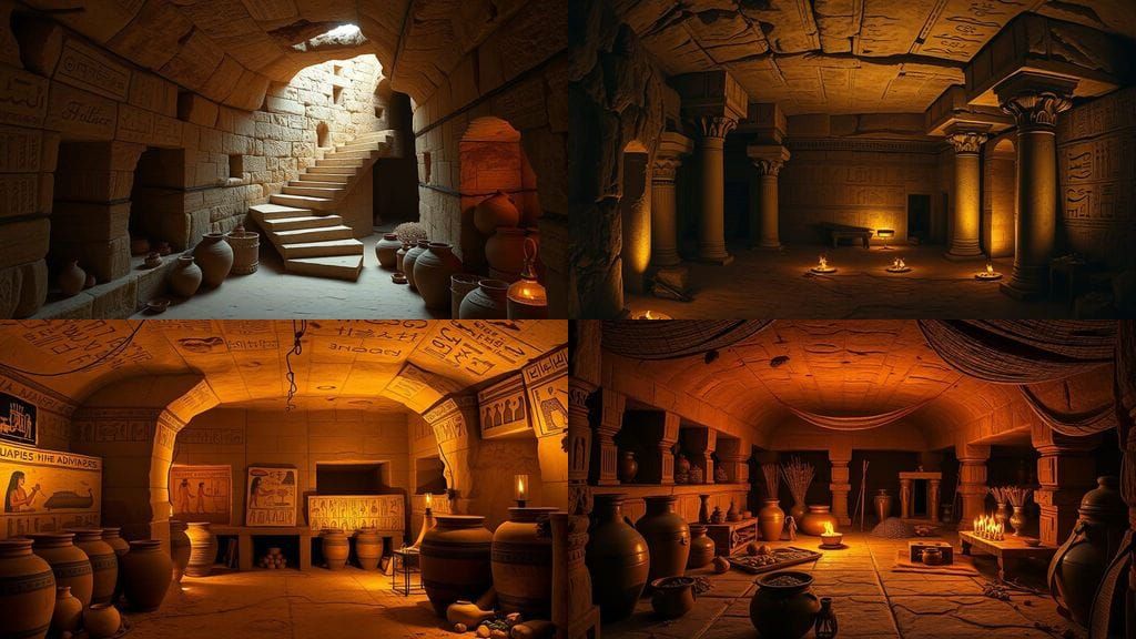 Ancient Egyptian Serdab Chambers in Subterranean S... - AI Art