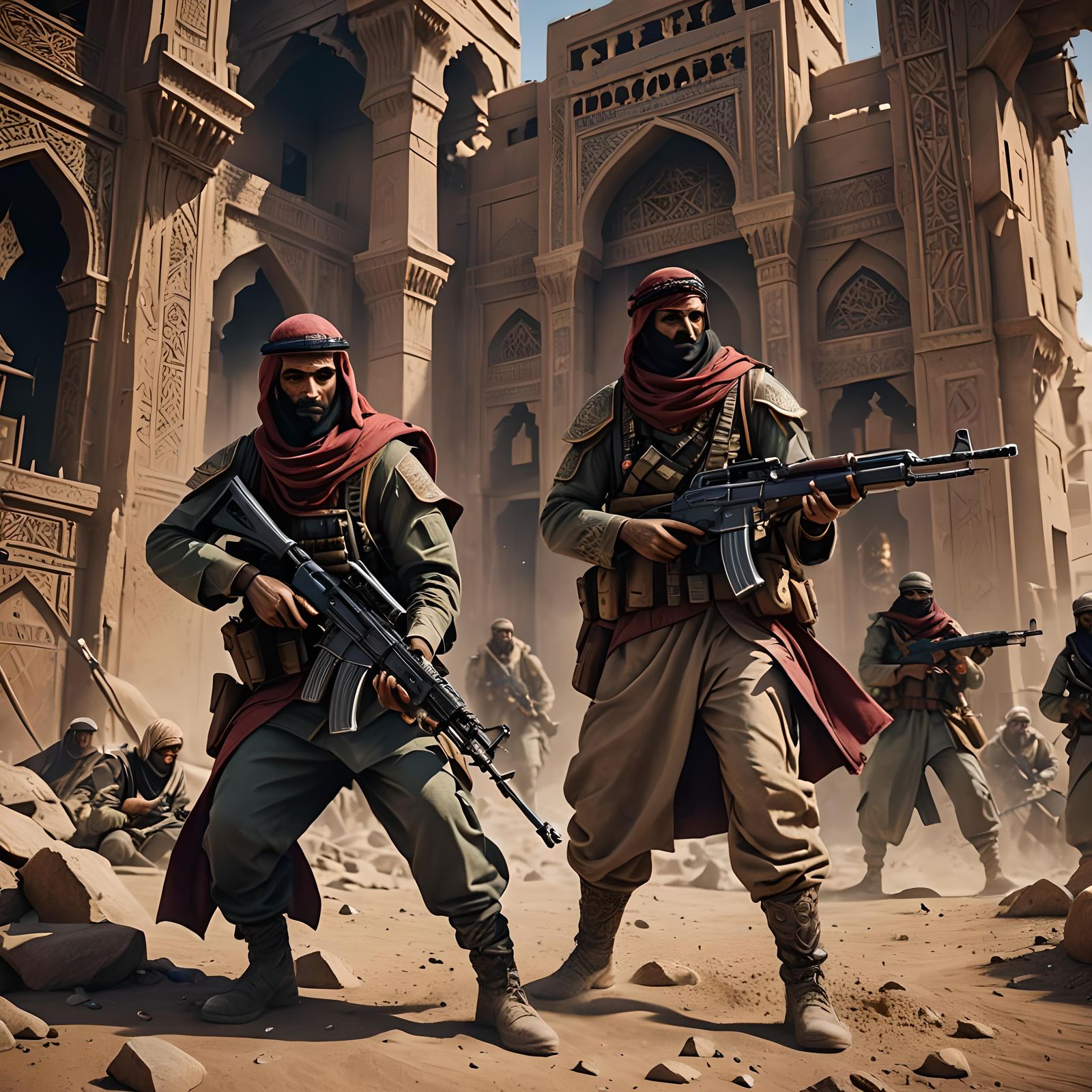 Arabian soldiers 4 - AI Generated Artwork - NightCafe Creator