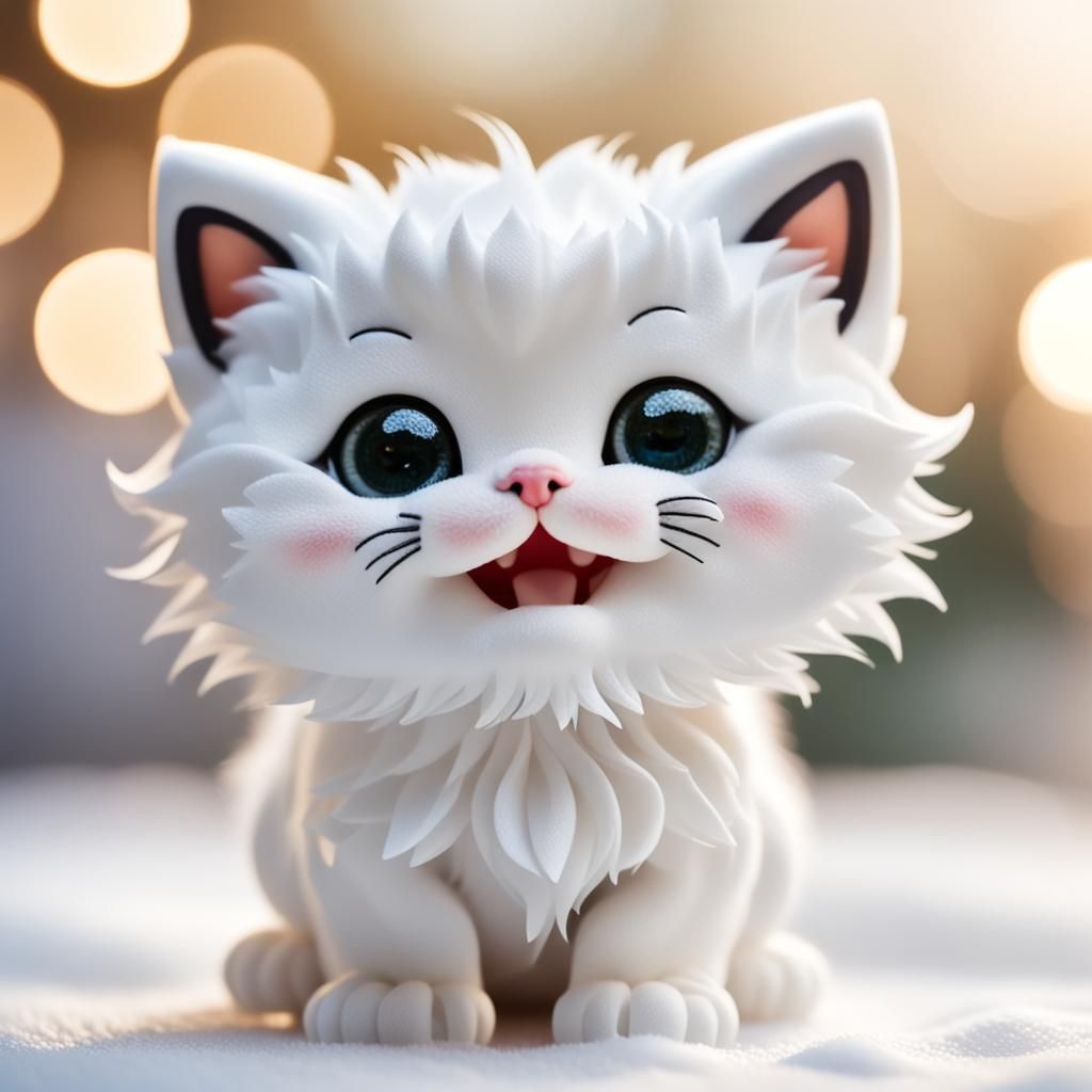 foam cat - AI Generated Artwork - NightCafe Creator