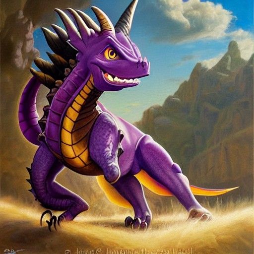 Eldrich spyro - AI Generated Artwork - NightCafe Creator