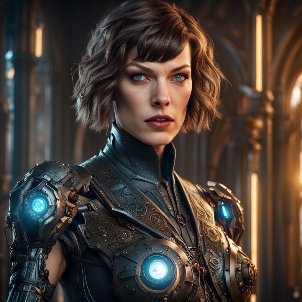 Milla Jovovich as DC's Doctor Cyber - AI Generated Artwork - NightCafe ...