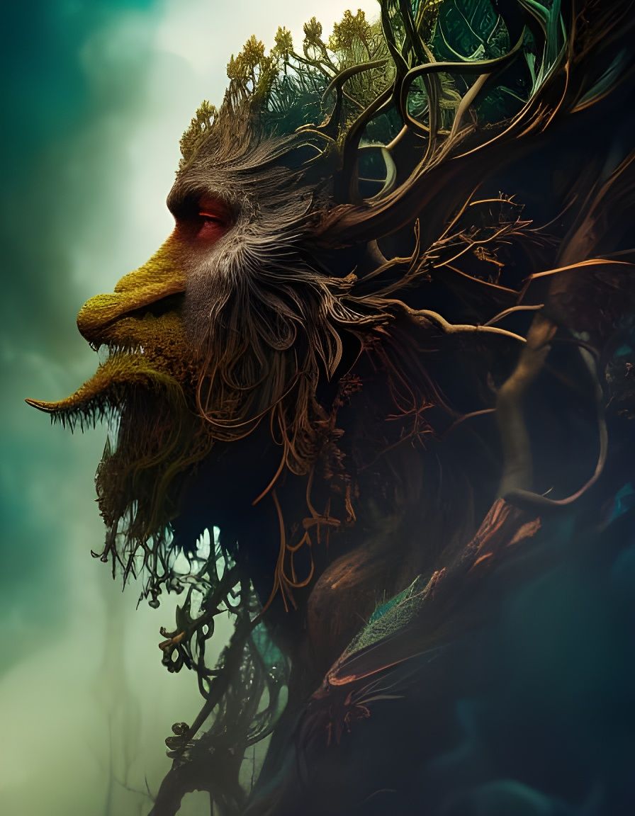 Treebeard from the Lord of the Rings. - AI Generated Artwork ...