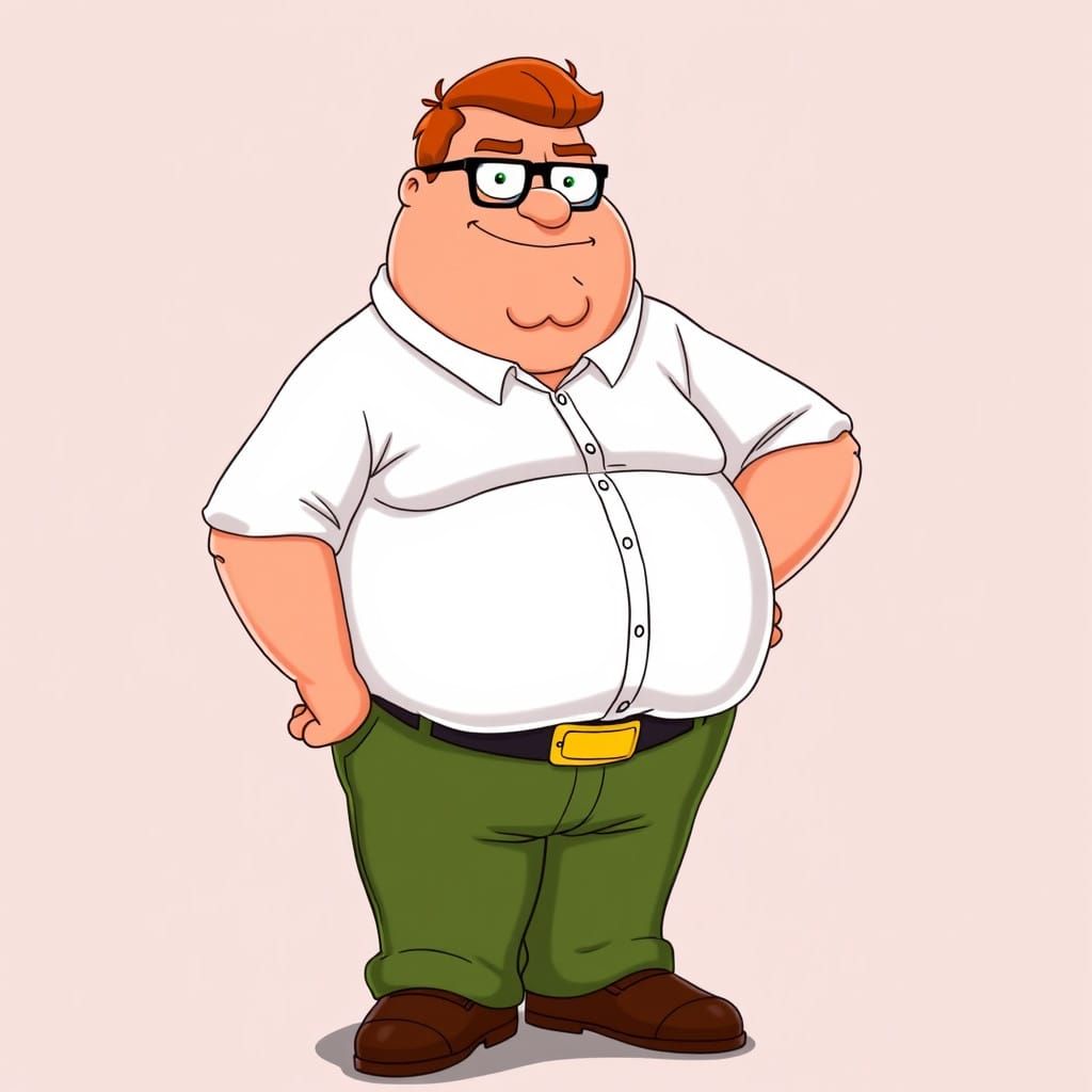 Peter Griffin - Charming Cartoon Peter Griffin Character