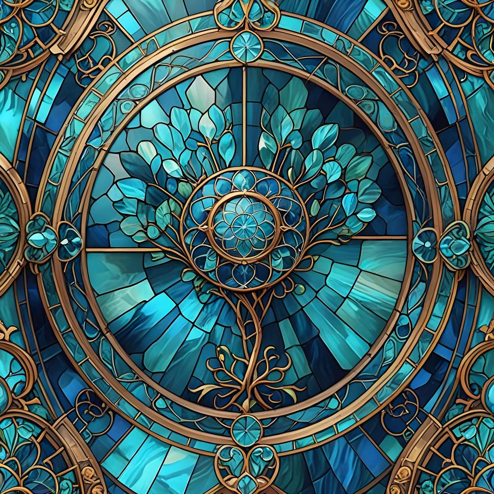 The Art of Thought: Stained Glass Brain