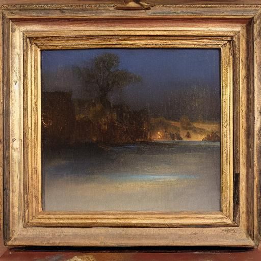 Rustic Serenity : Tab 2, "The Gentle Evening Light: A Framed ...