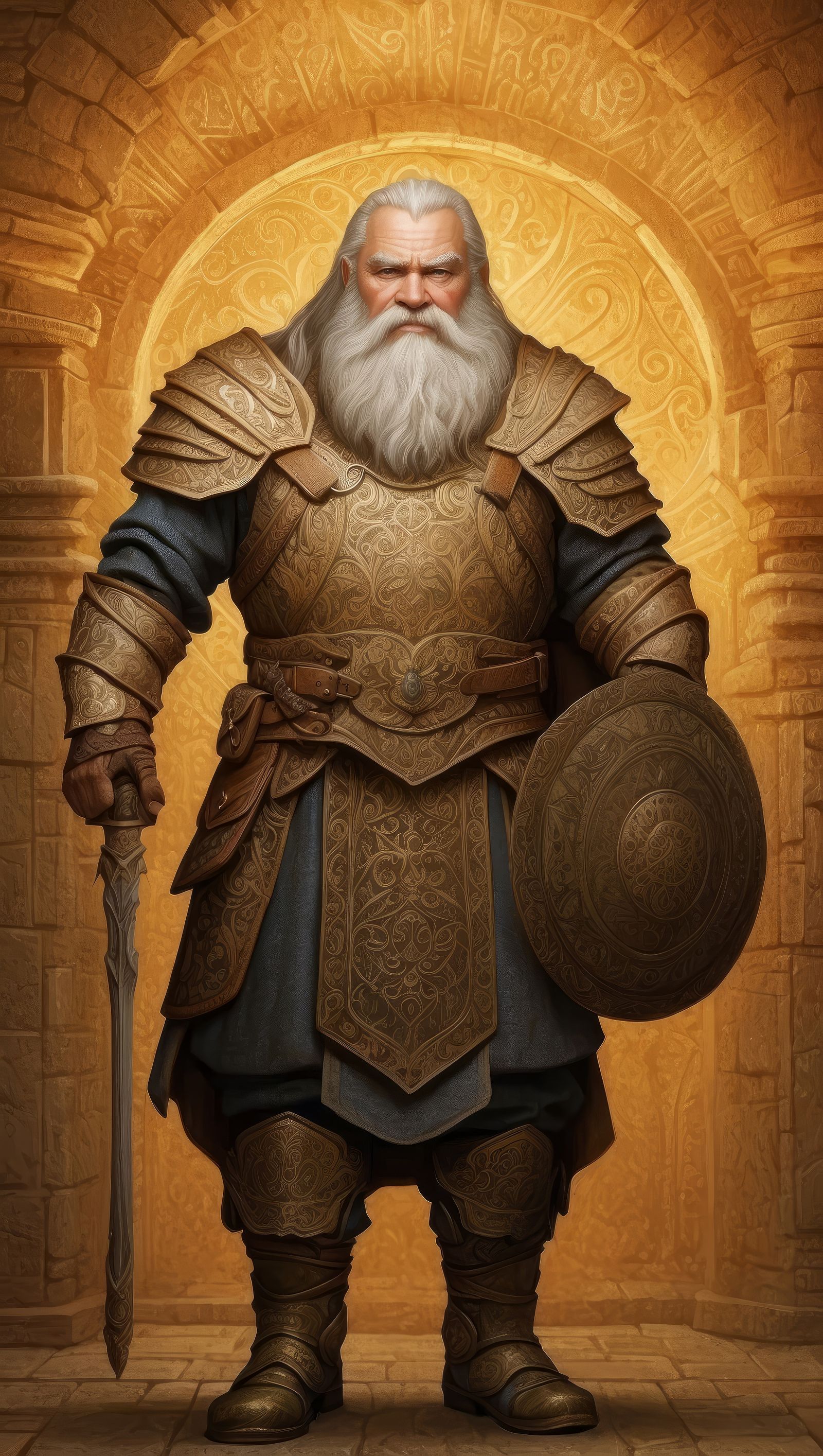 Epic portrait of a dwarf inspired by Tolkien - AI Generated Artwork ...