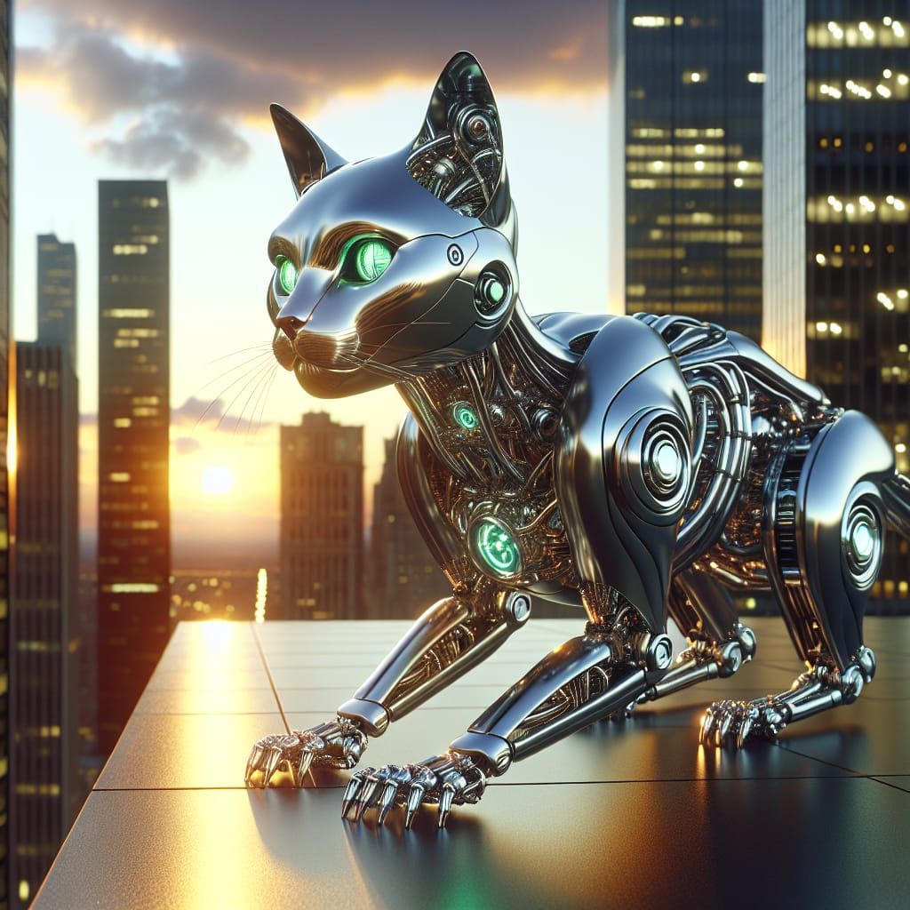 Robocat - AI Generated Artwork - NightCafe Creator