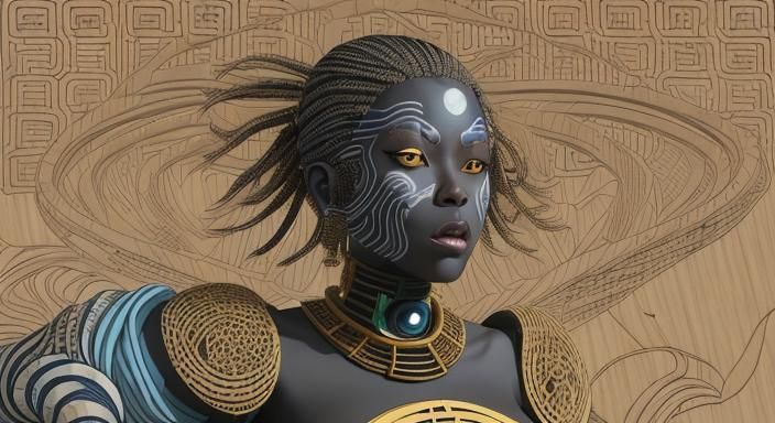 bionic woman in a urban wasteland. - AI Generated Artwork - NightCafe Creator