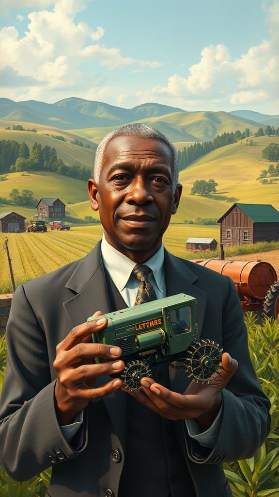 George Washington Carver Inventor at work