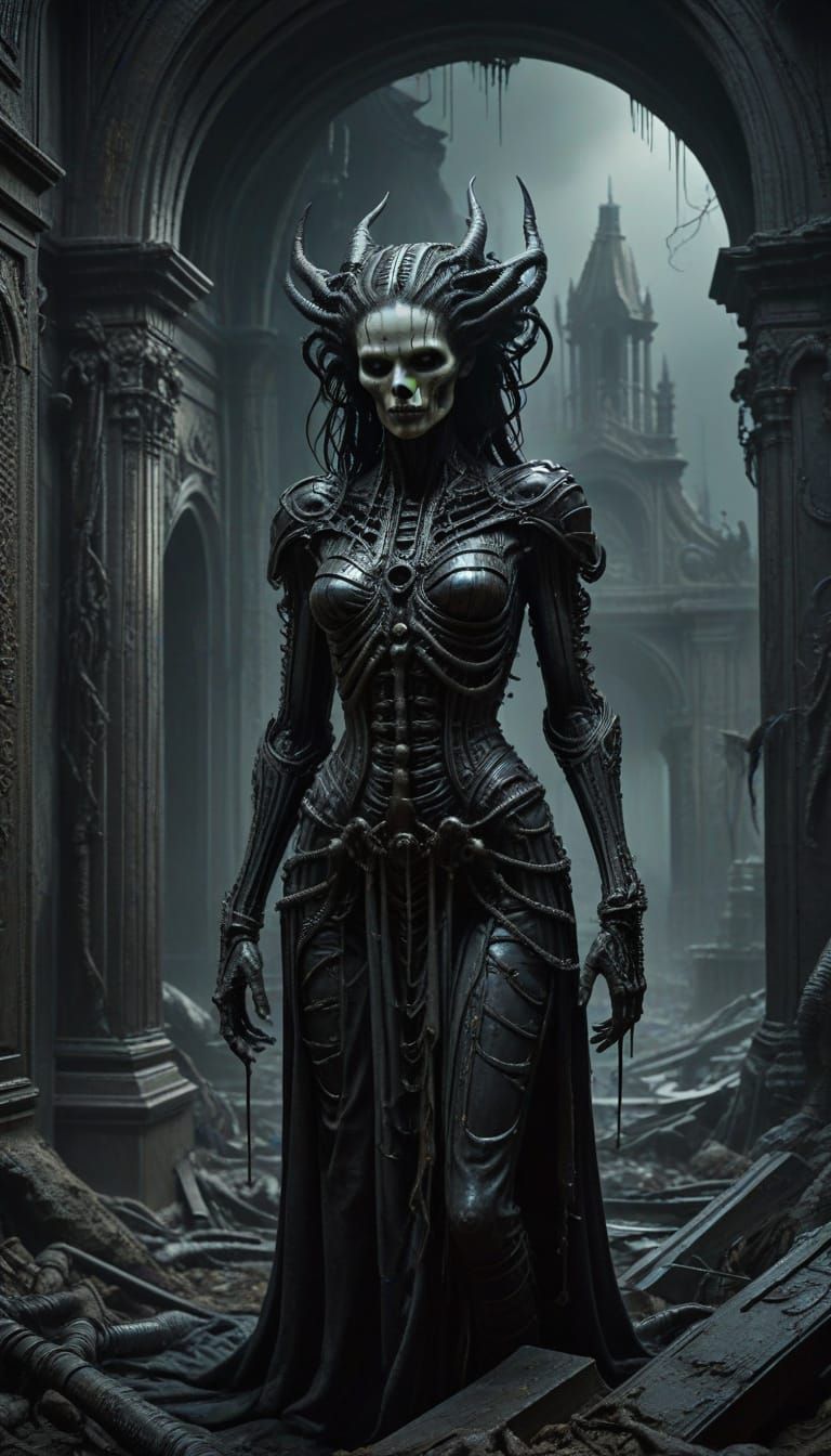 Ethereal Gypsies Conjure Dark Dreamscape - AI Art