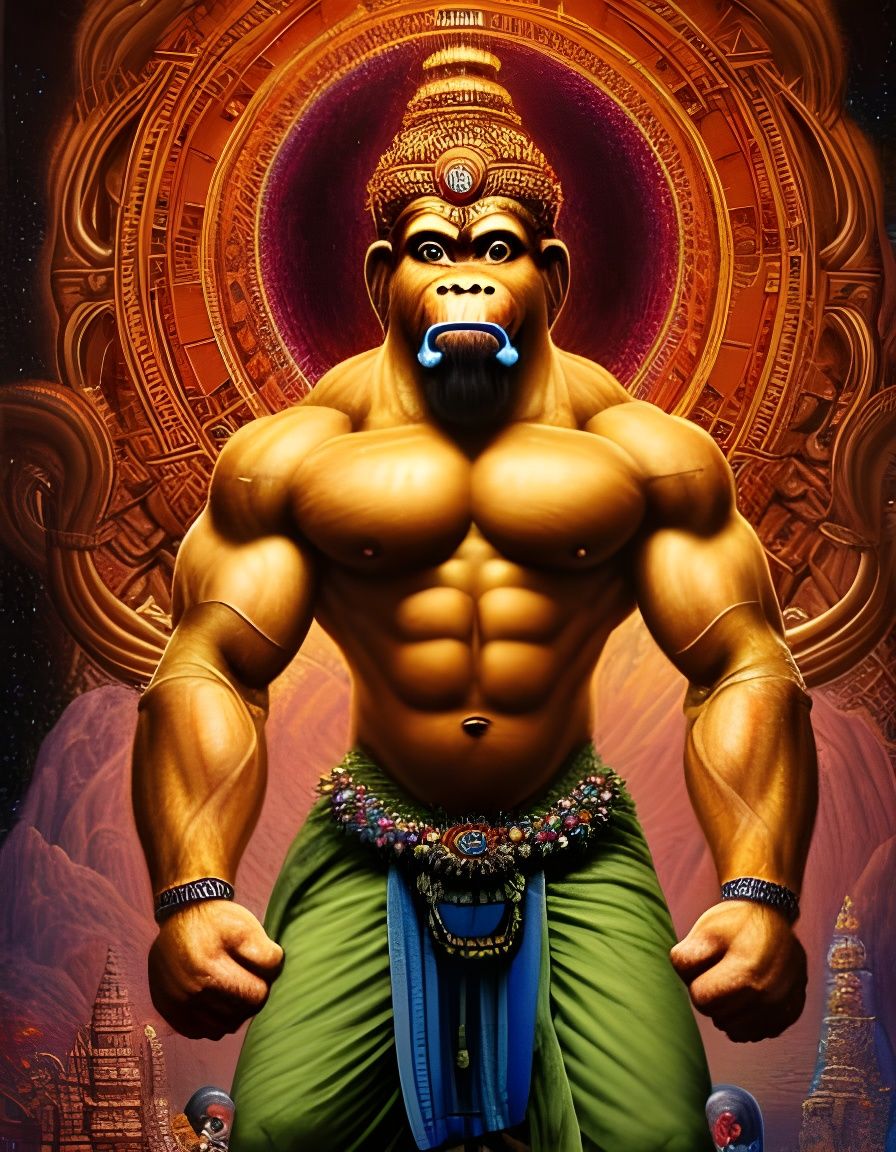 Hanuman - AI Generated Artwork - NightCafe Creator