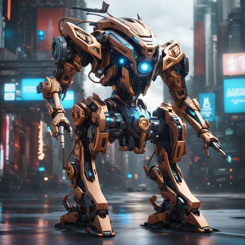 Futuristic mecha asian female, detailed matte painting, deep color ...