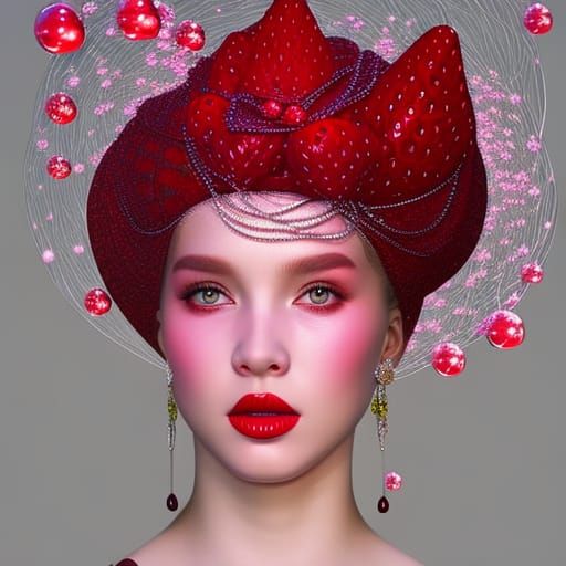 Gorgeous lady in red - AI Generated Artwork - NightCafe Creator