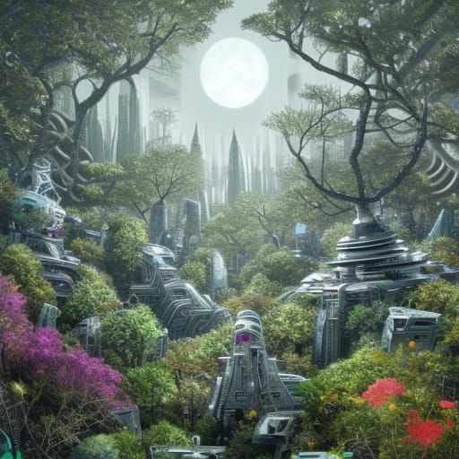 Alien graveyard - AI Generated Artwork - NightCafe Creator