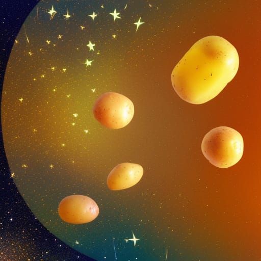 Space Potatoes - AI Generated Artwork - NightCafe Creator