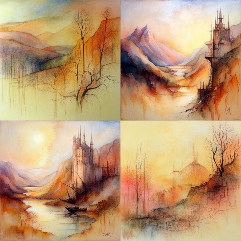 landscape by Susan Seddon Boulet - AI Generated Artwork - NightCafe Creator