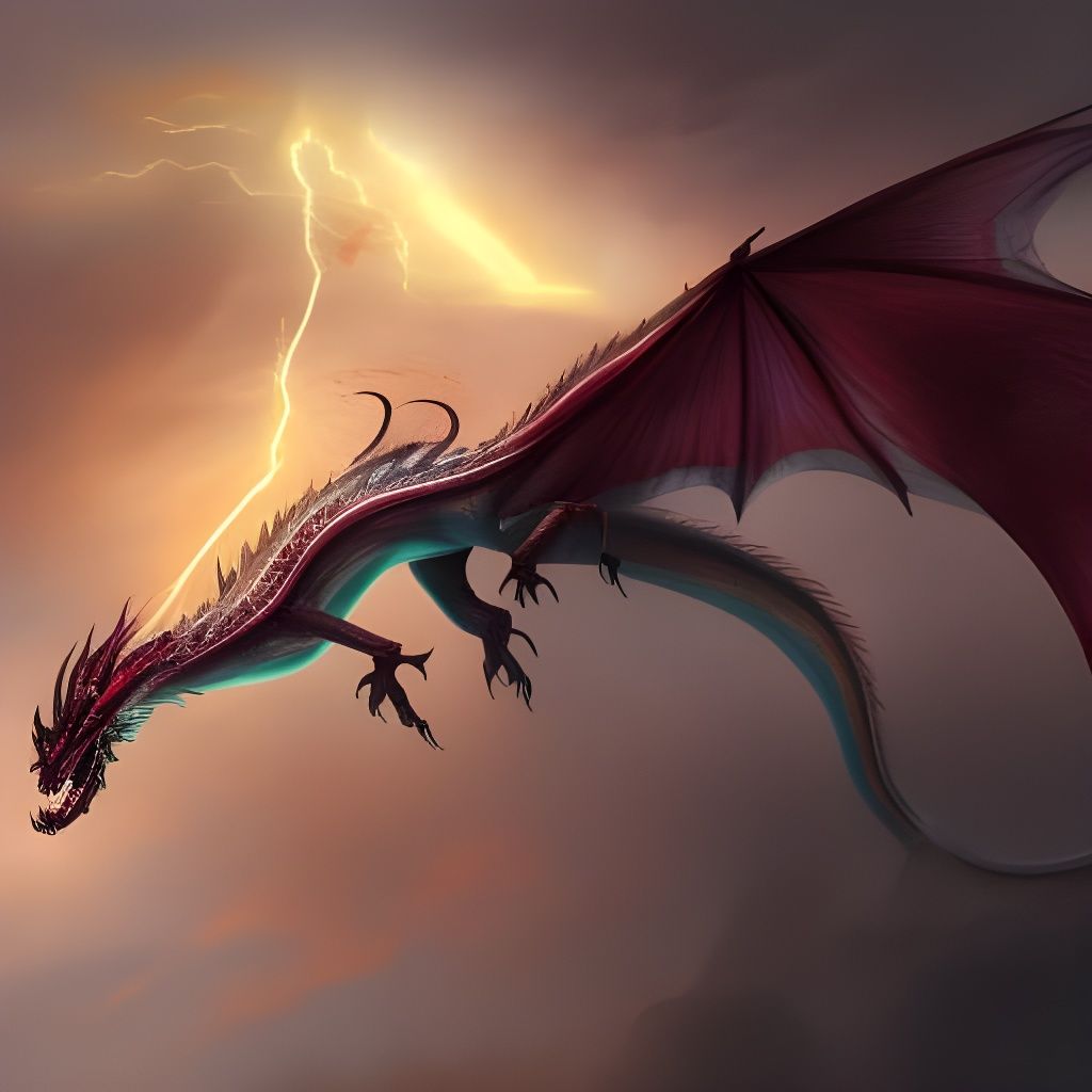 Dragons Collection #6 - A Bat-Snake Dragon Hybrid - AI Generated ...