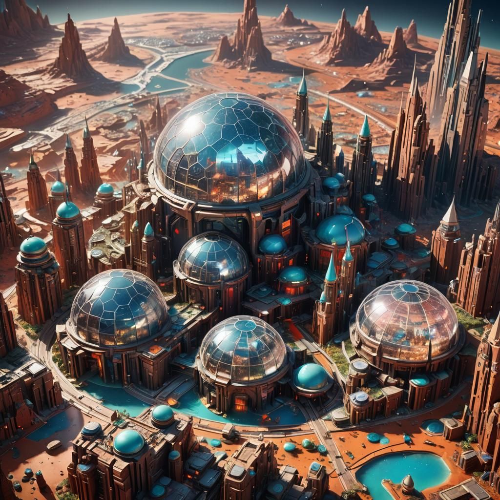 mars city - AI Generated Artwork - NightCafe Creator