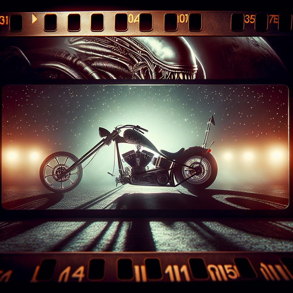 A chopper with alien attitude - AI Generated Artwork - NightCafe Creator