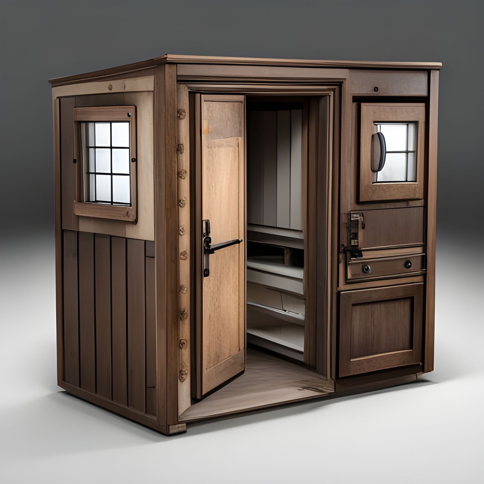 Rustic Refrigerator - AI Generated Artwork - NightCafe Creator