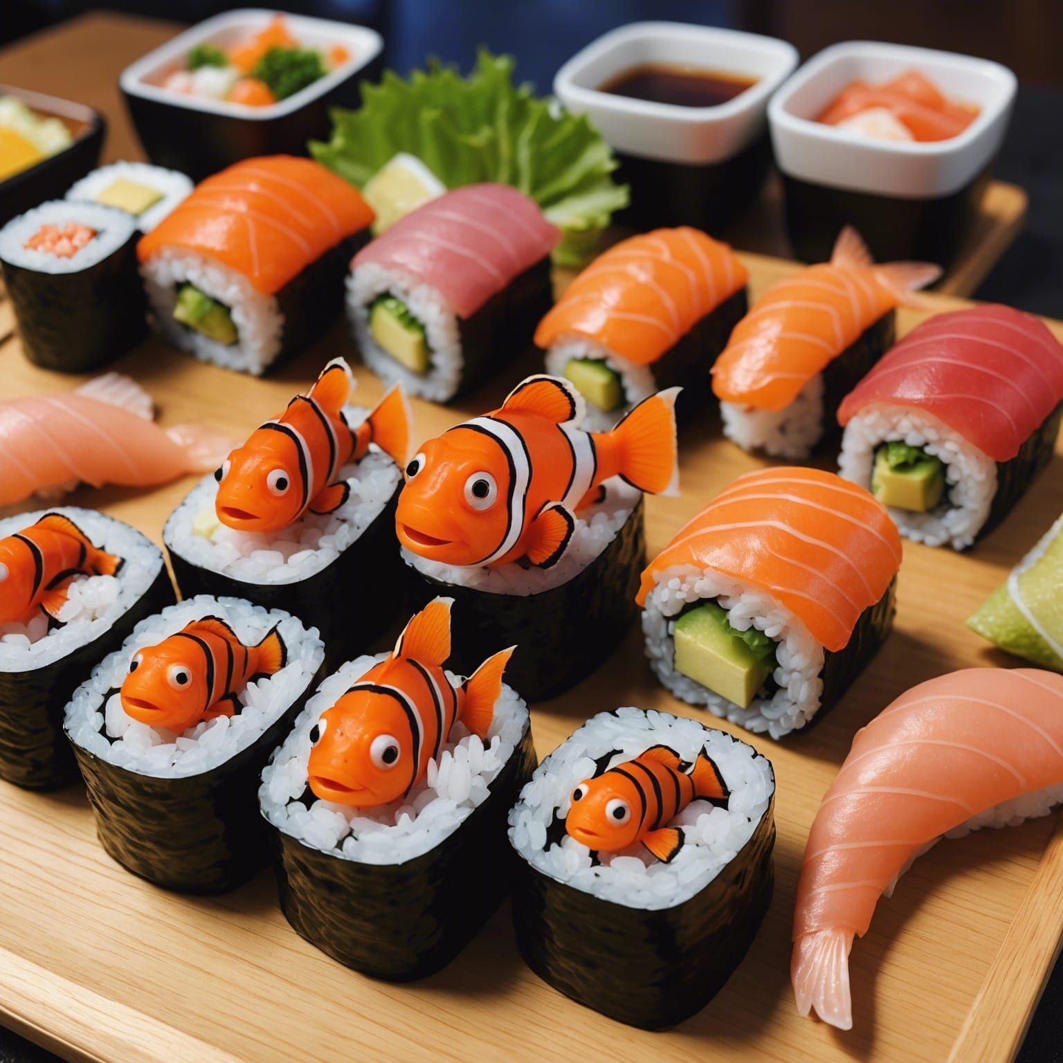 Finding Nemo in Sushi - AI Generated Artwork - NightCafe Creator