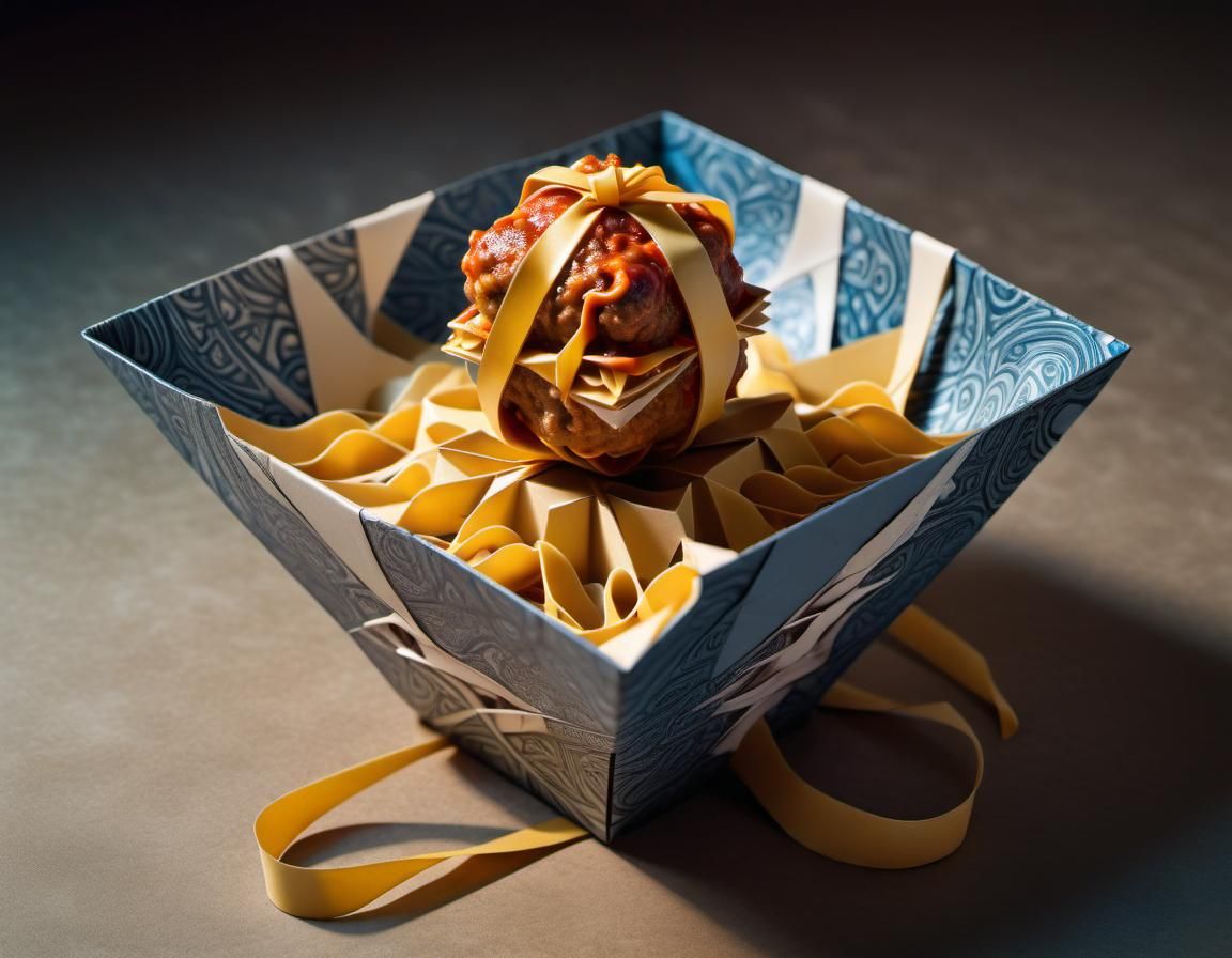 Edible origami - AI Generated Artwork - NightCafe Creator