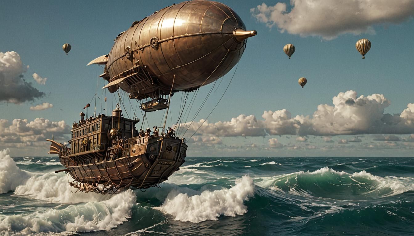 Voyage of the Brass Leviathan 12 - AI Generated Artwork - NightCafe Creator
