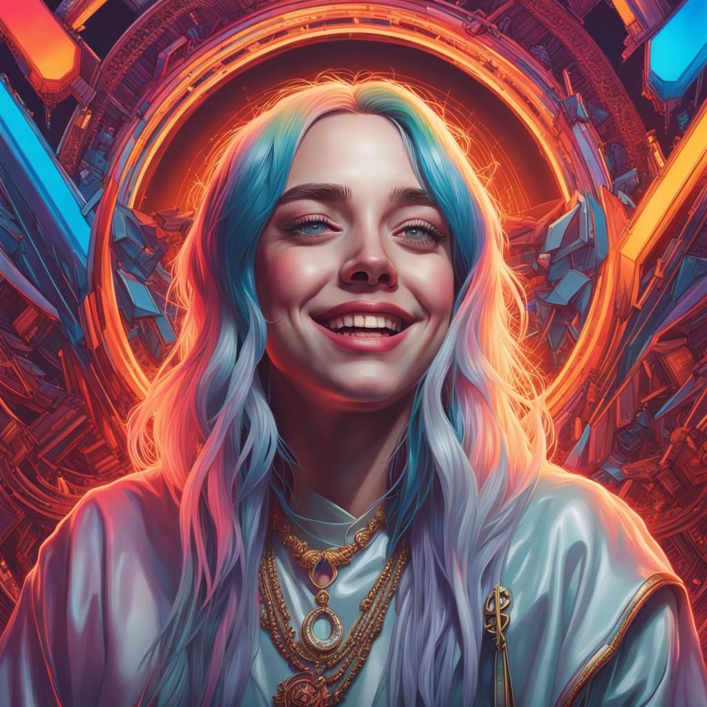 Singer Billie Eilish - AI Generated Artwork - NightCafe Creator