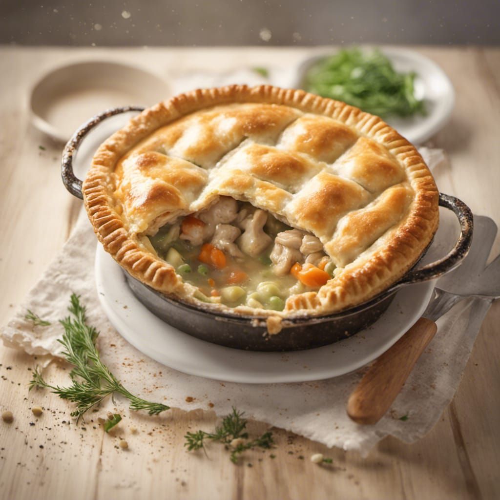 Chicken Pot Pie - AI Generated Artwork - NightCafe Creator