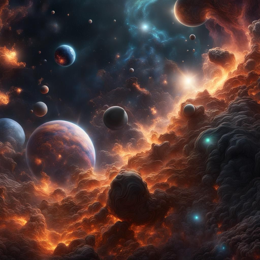 Planets. - AI Generated Artwork - NightCafe Creator
