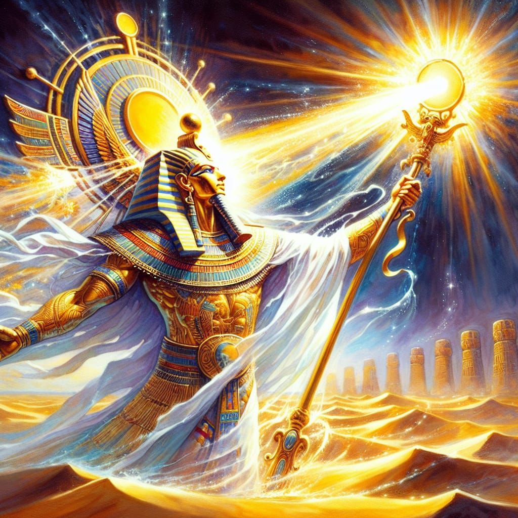 Egyptian Sun God Ra - AI Generated Artwork - NightCafe Creator