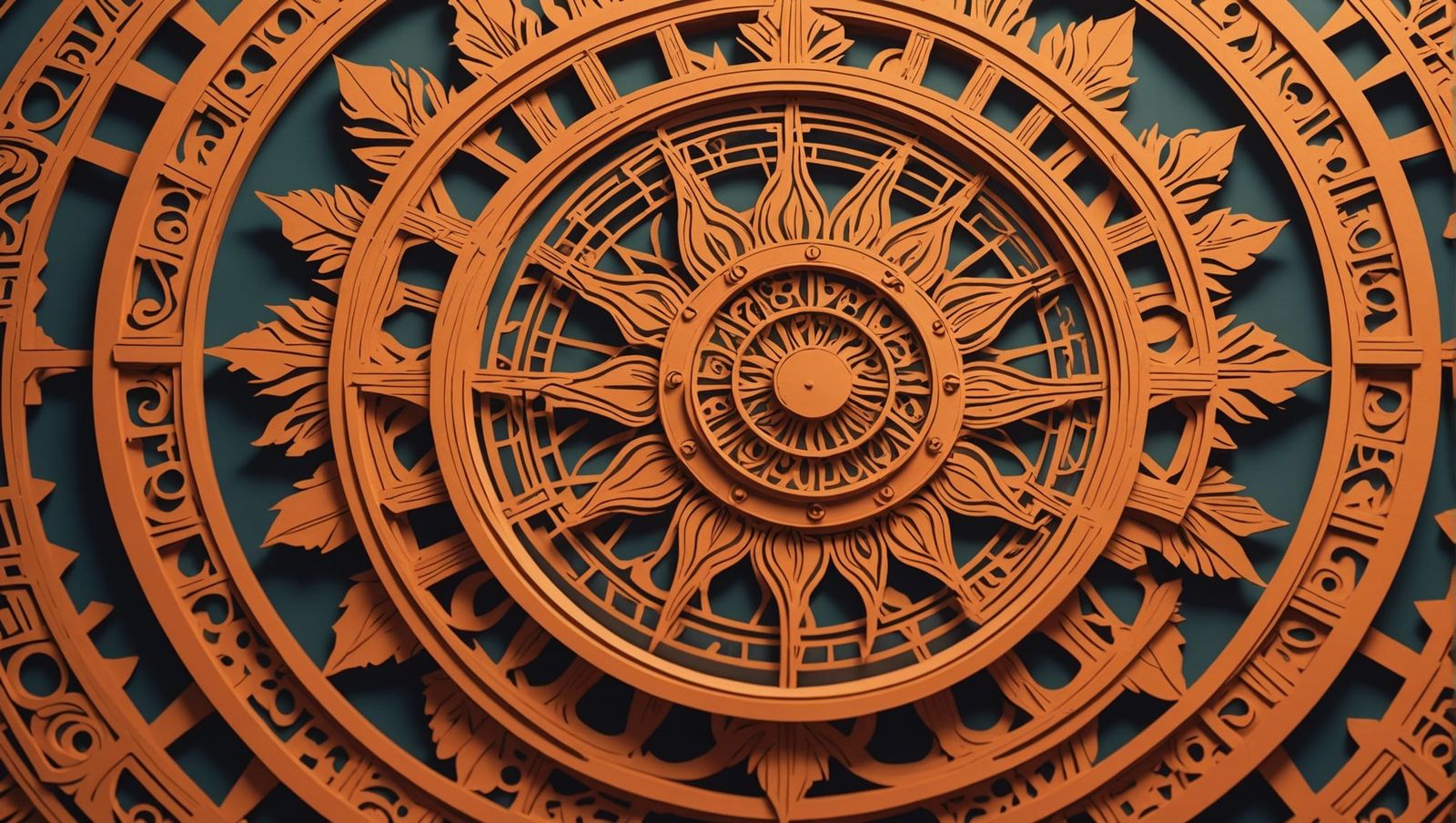 Layered papercut art close up sun. - AI Generated Artwork - NightCafe ...