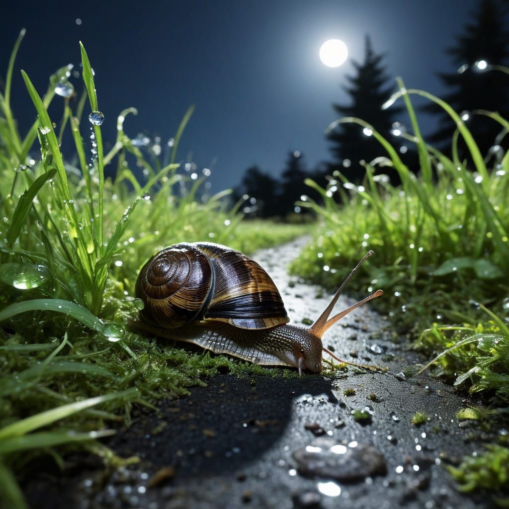 A nightly snail journey - Mice Encounter a Slender Snail in ...