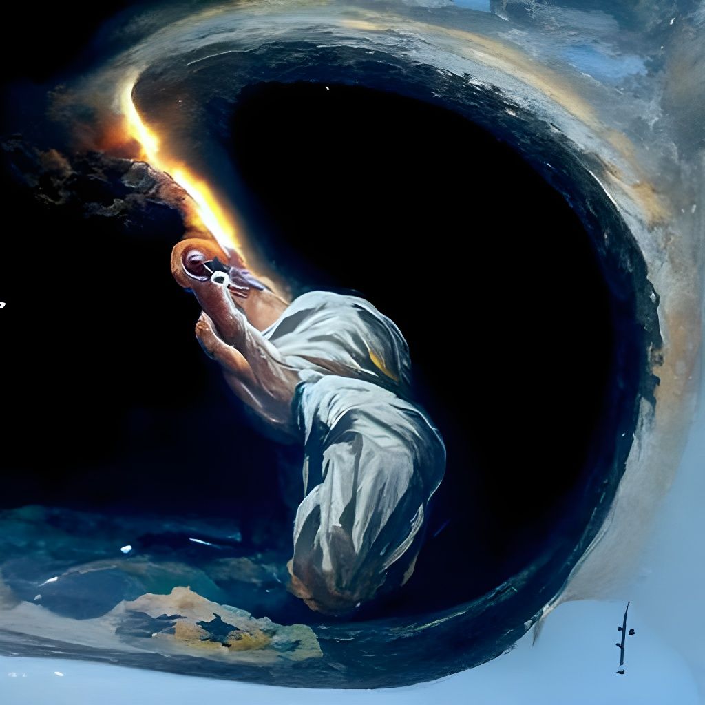 God making Black hole - AI Generated Artwork - NightCafe Creator
