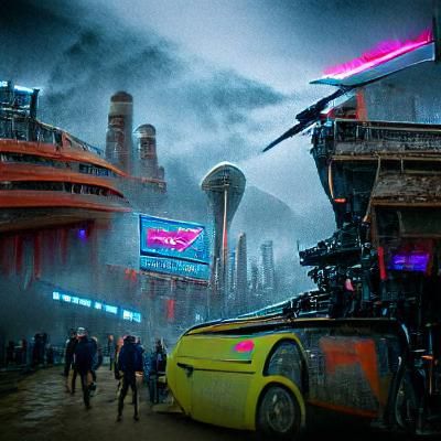 Cinematic science fiction landscape - AI Generated Artwork - NightCafe ...