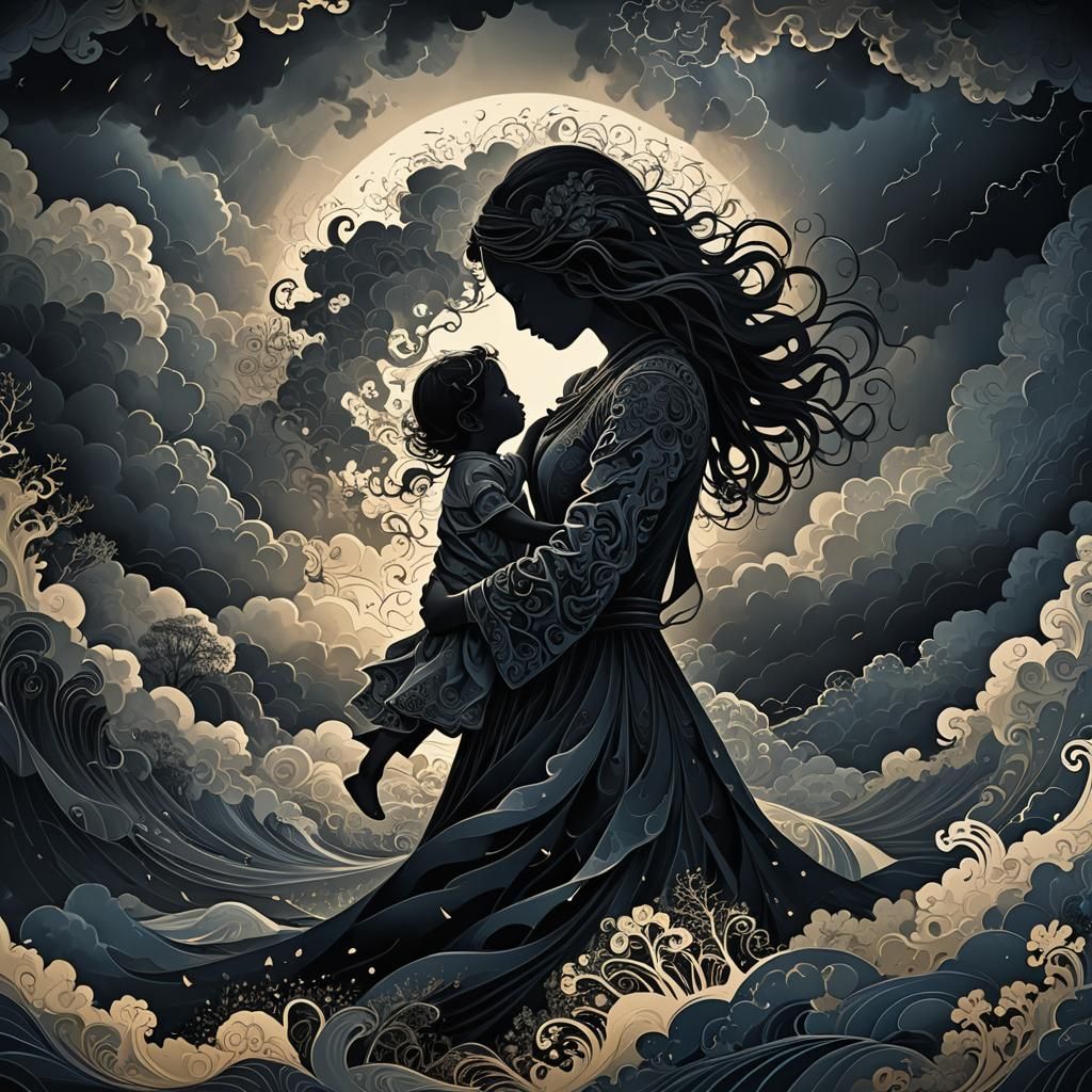 Mother's protection - AI Generated Artwork - NightCafe Creator