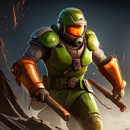 Doomguy - AI Generated Artwork - NightCafe Creator