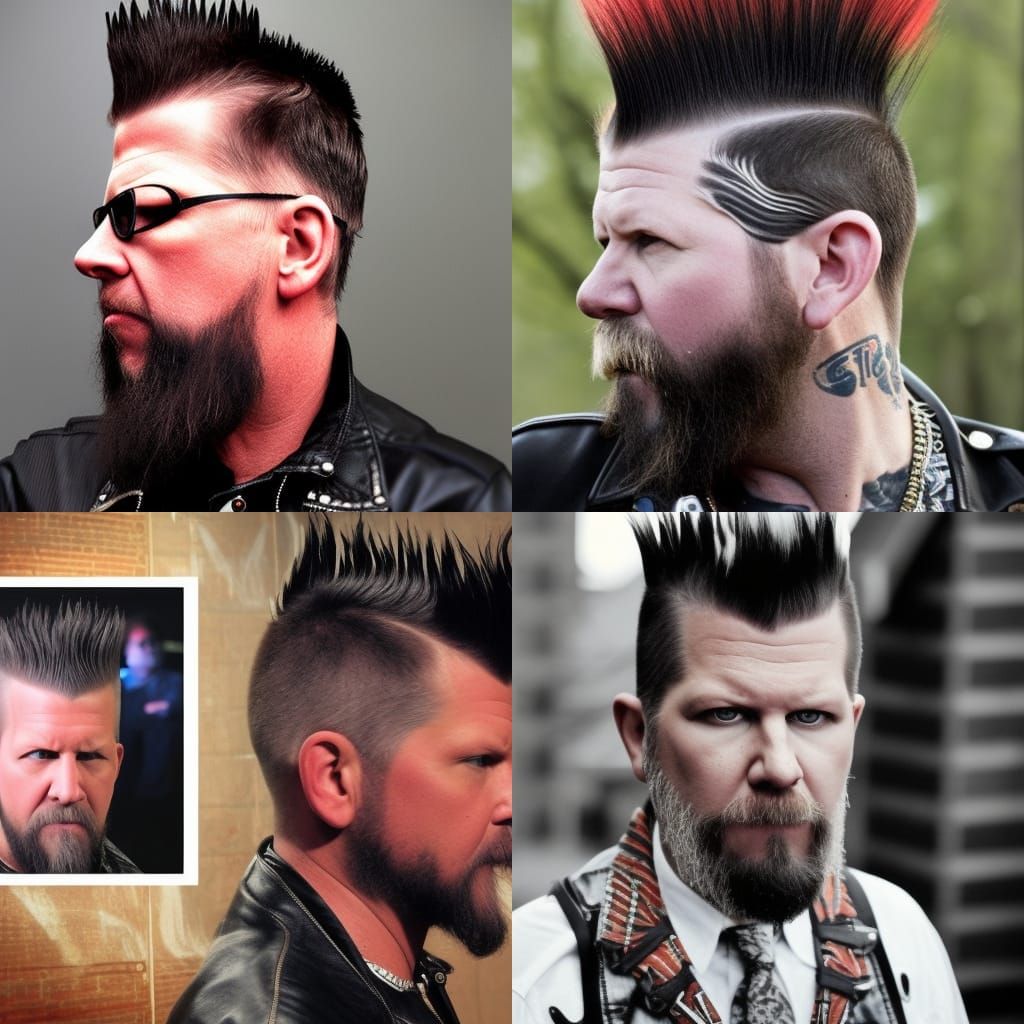 Gavin McInnes punk rock mohawk, Cowboy, scene in movie - AI Generated ...