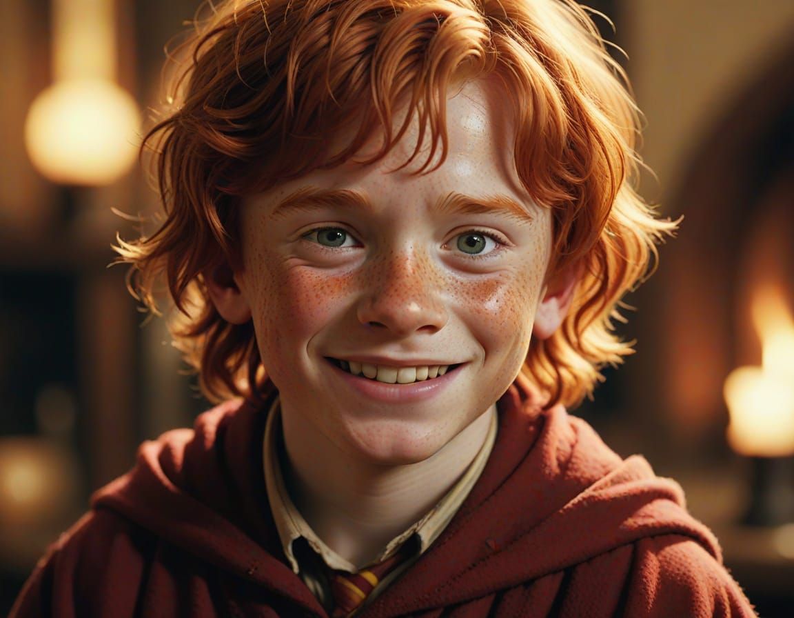Ron Weasley as a little boy - Warm and Charming Young Ron We...
