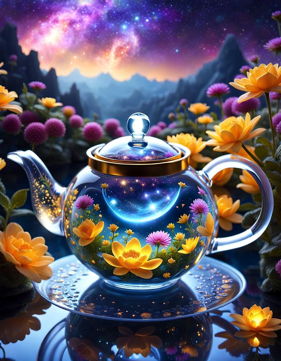 The Magic Teapot In The Magic Garden - AI Generated Artwork - NightCafe Creator