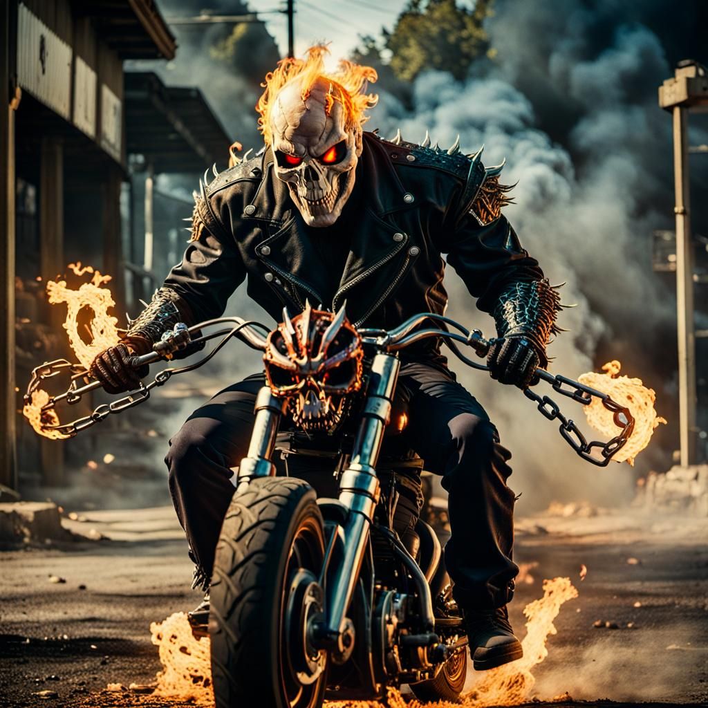 Ghost Rider - AI Generated Artwork - NightCafe Creator
