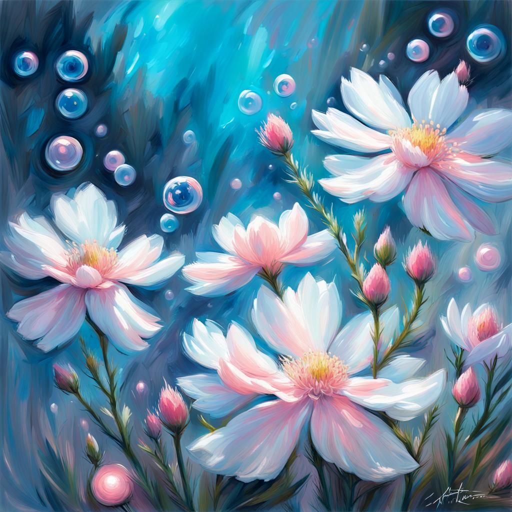 Trans Flowers - AI Generated Artwork - NightCafe Creator